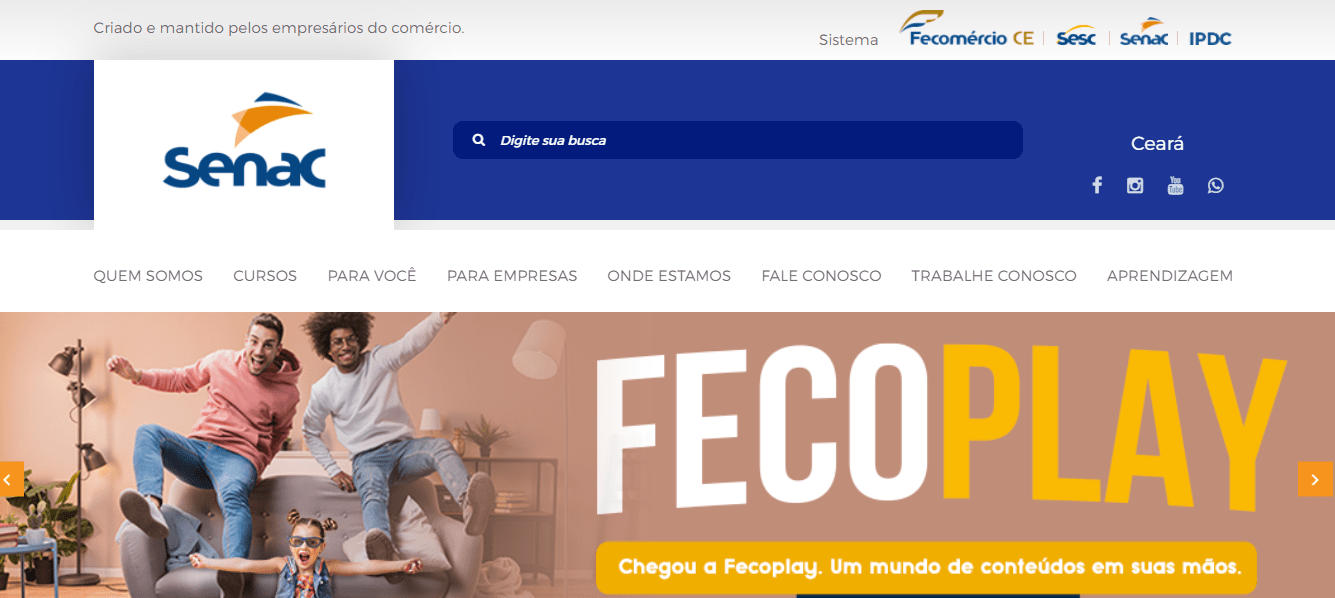 SENAC CE 2022 → Inscrições e Vagas SENAC (Cursos Gratuitos EAD)